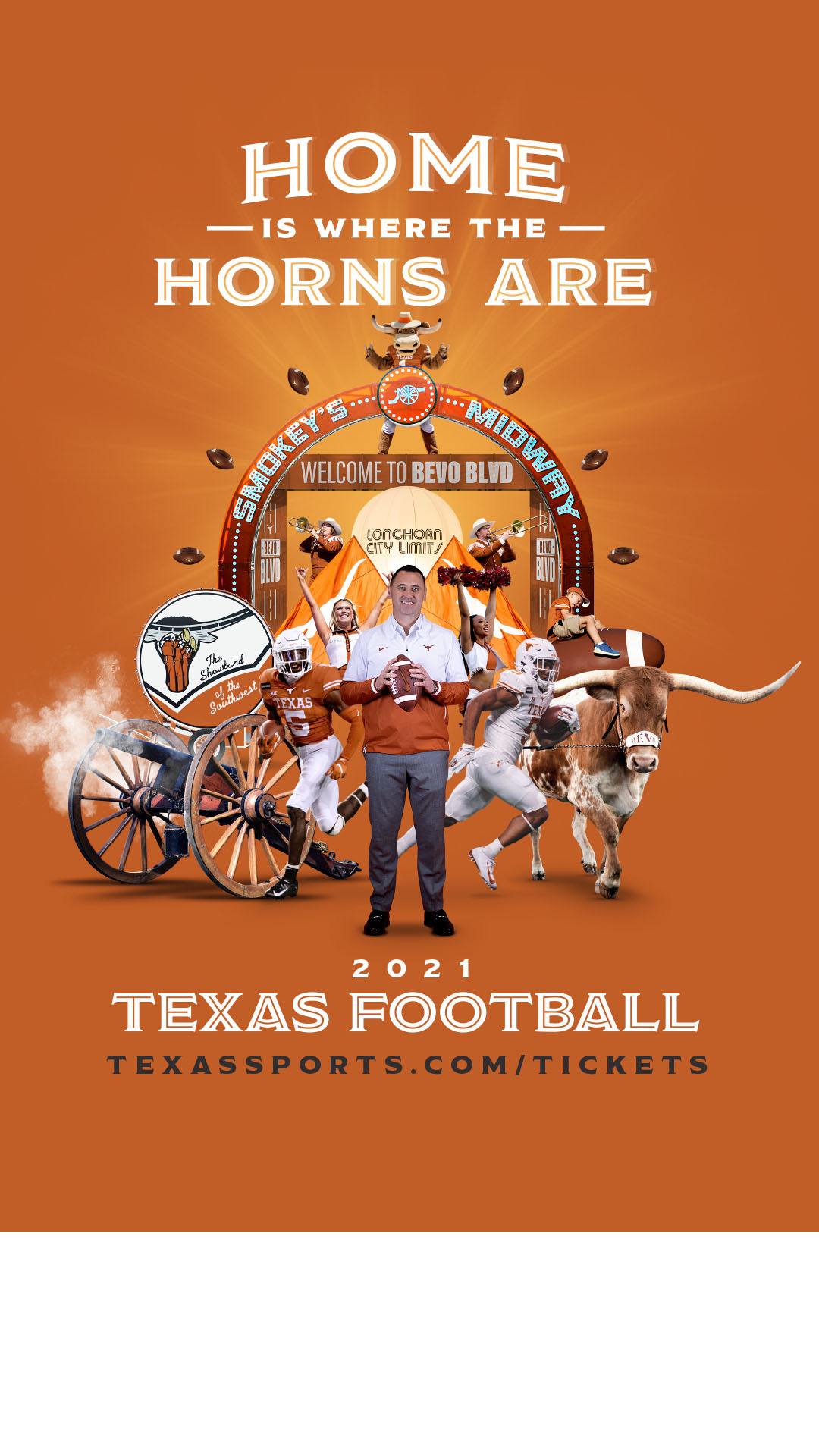 Texas Tickets Ad - Horns Illustrated