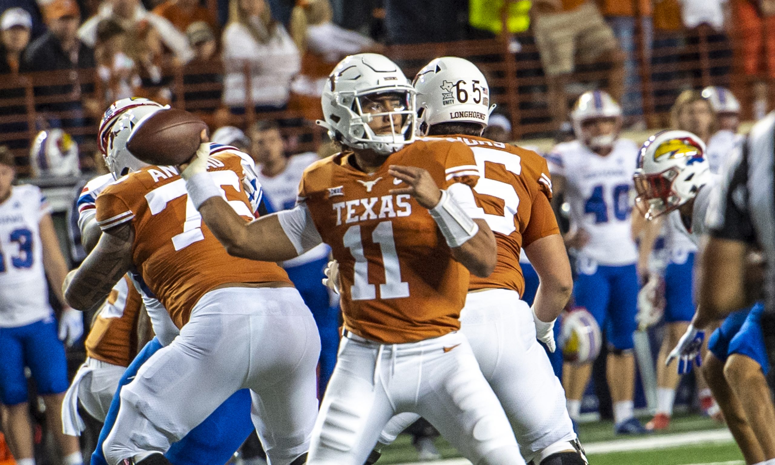 [Photo Gallery] Texas Football loses to Kansas 57-56 in OT - Horns ...