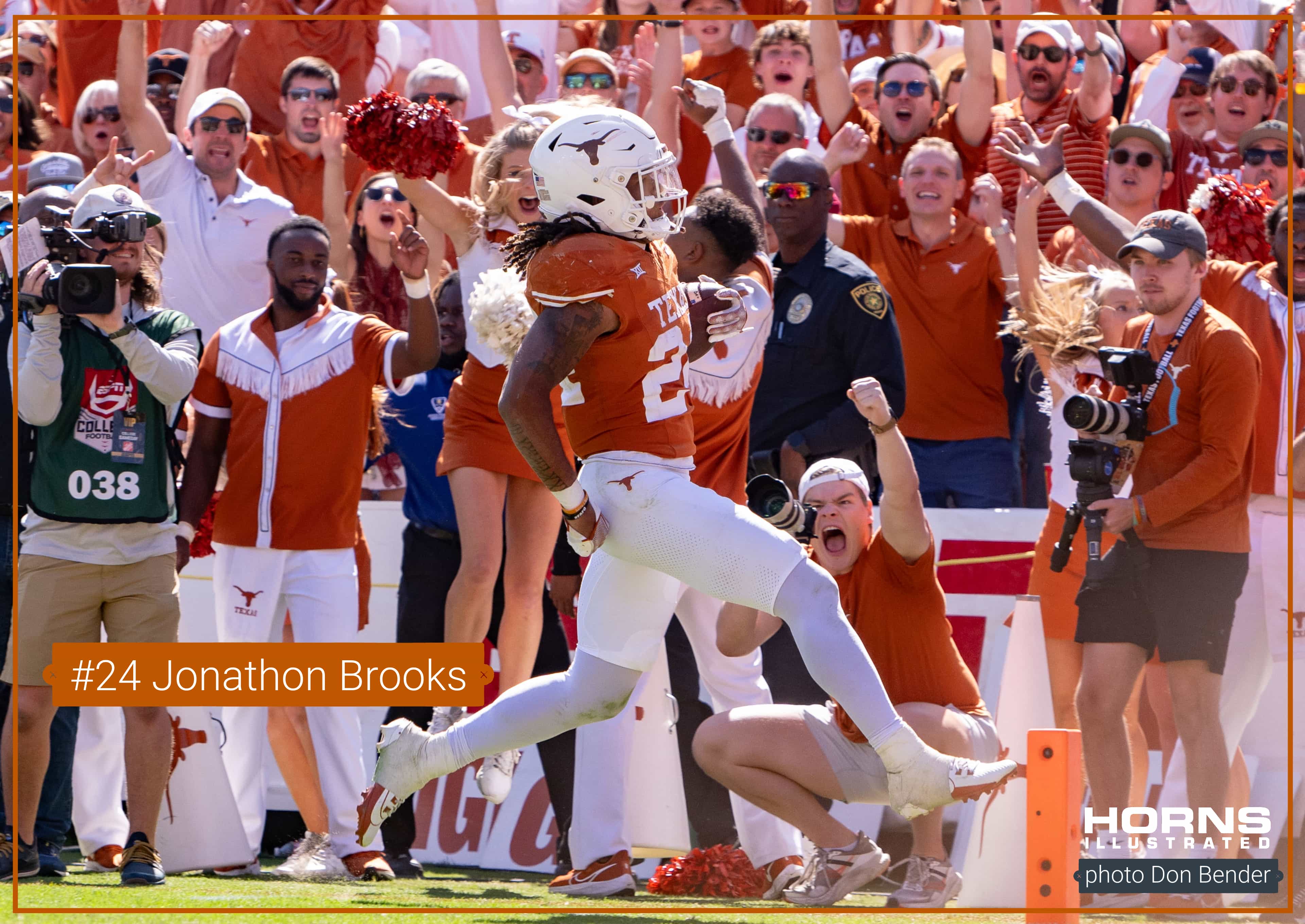 Texas Longhorns Football Running Back Jonathon Brooks